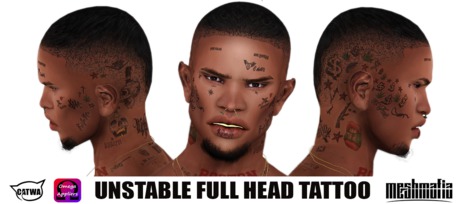 Second Life Marketplace - Unstable Head Tattoo