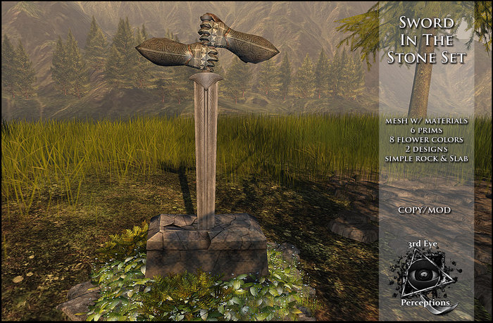 Second Life Marketplace - Sword in The Stone Set