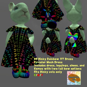 Second Life Marketplace - DD Dinky Rainbow XY Dress