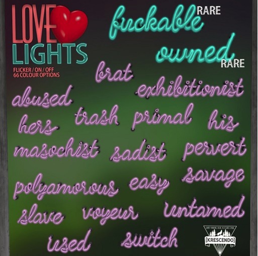 Second Life Marketplace - [Kres] Love Lights - Used