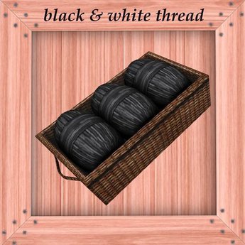 Second Life Marketplace - black & white thread storage crate pink
