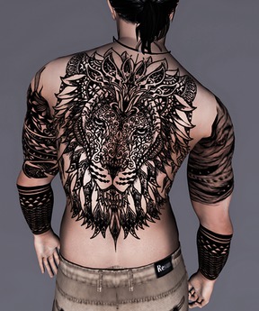 Second Life Marketplace - Leon-sharp tattoo full body Signature