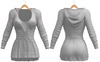 Second Life Marketplace - Blueberry - Liza - Corset Hoodie Dress - White