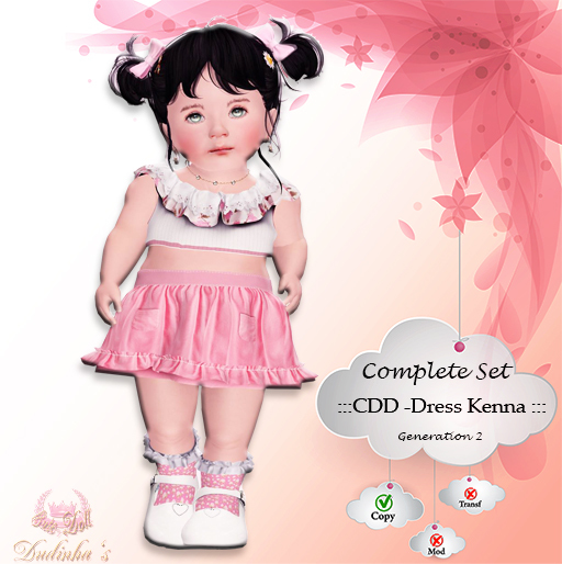 Second Life Marketplace - :::CDD Dress Kenna Pink- BABY BOXED