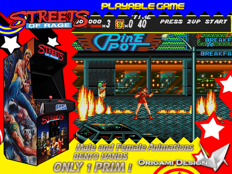 Second Life Marketplace - Arcade Streets of Rage (UPDATE 2021)