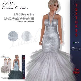 Second Life Marketplace - LMC TGA - Roses Ice - Textures for the LMC ...
