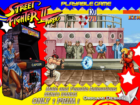 Second Life Marketplace - Arcade Street Fighter II Turbo (UPDATE 2021)