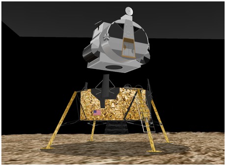 Second Life Marketplace - Apollo 11 Eagle Lander & base