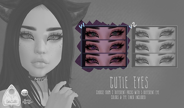 Second Life Marketplace - UniCult - Cutie Eyes V1