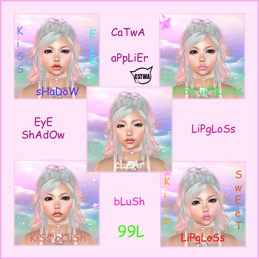 Second Life Marketplace - Mk Kawaii KiSs MaKeUp KiT