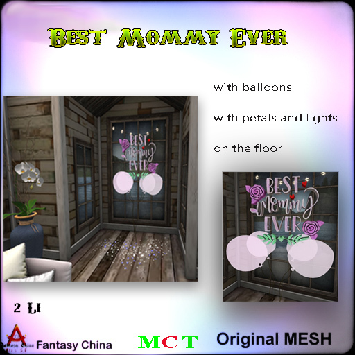 Second Life Marketplace - FC- Mesh Best Mommy Ever - Mother Day