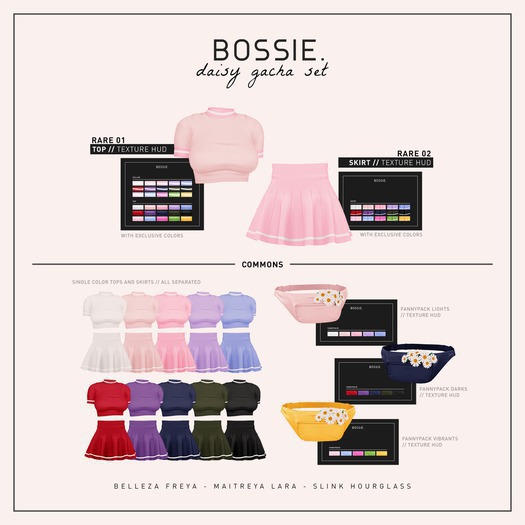 Second Life Marketplace - Bossie. daisy top - purple // Maitreya Lara