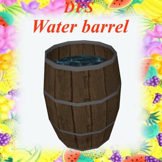 Second Life Marketplace - dfs water barrel DFS storage vendor crate ...