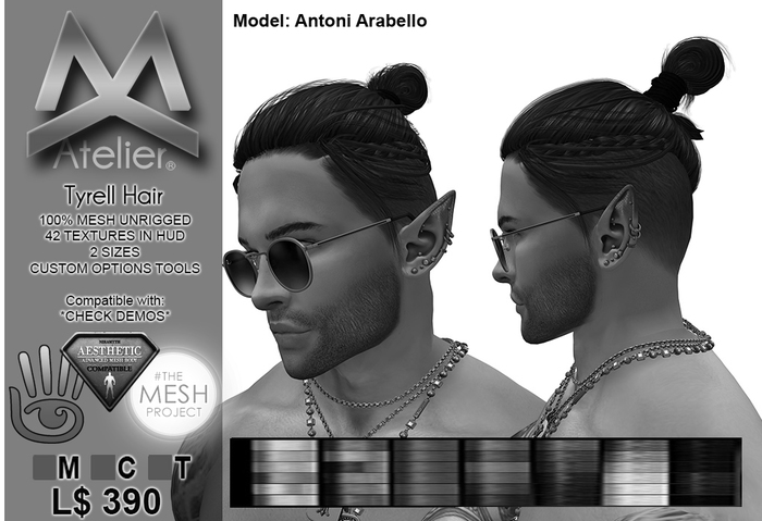 Second Life Marketplace - Tyrell Hair - DEMOS