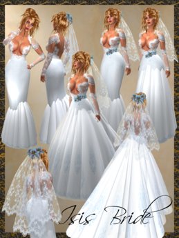 Second Life Marketplace - *Goddess* Isis Bride in Ice Blue