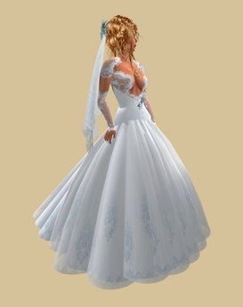 Second Life Marketplace - *Goddess* Isis Bride in Ice Blue