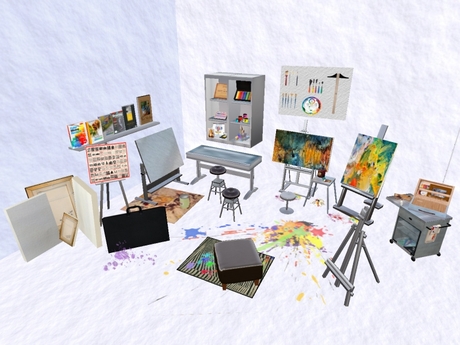 Second Life Marketplace - 50+ Art Studio collection in Stainless Steel ...