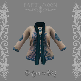 Second Life Marketplace - *pm* Tapestry Jacket - Organic/Sky