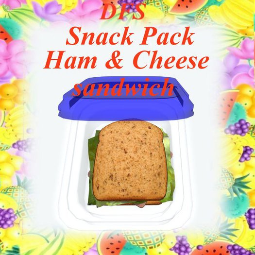 Second Life Marketplace - snack pack ham & cheese sandwich