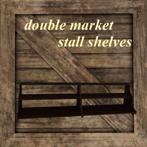 Second Life Marketplace - Double market stall shelves [g&s] storage ...