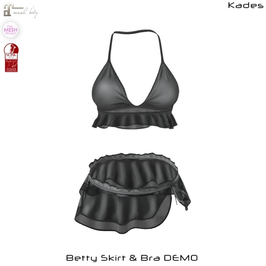 Second Life Marketplace - Betty Skirt & Bra DEMO