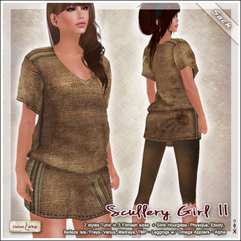 Second Life Marketplace - PROMO [V/W] Scullery Girl II Sack - Medieval ...