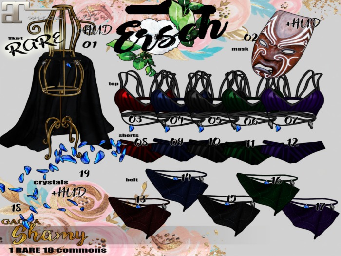 Second Life Marketplace - ERSCH - Shamy Gacha MAITREYA Panties Red