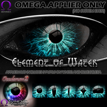 Second Life Marketplace - Sinful Needs - Omega Eyes Applier - Element ...