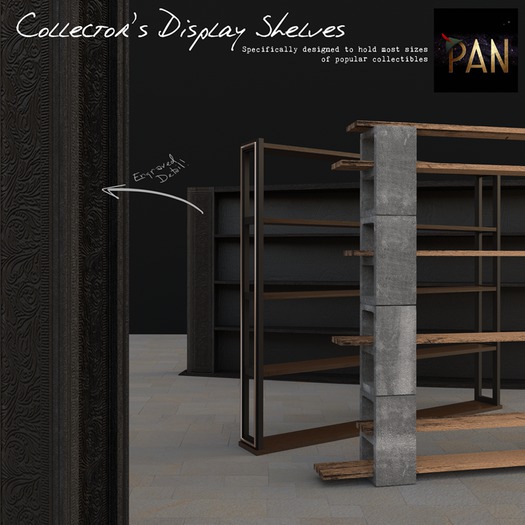 Second Life Marketplace - *PAN* Collection Display Shelves