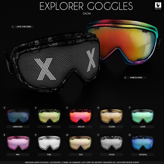 Second Life Marketplace - 5. :BAMSE: Explorer Goggles - Dragon