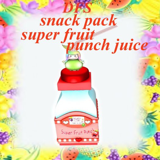 Second Life Marketplace - snack pack super fruit punch juice DFS ...