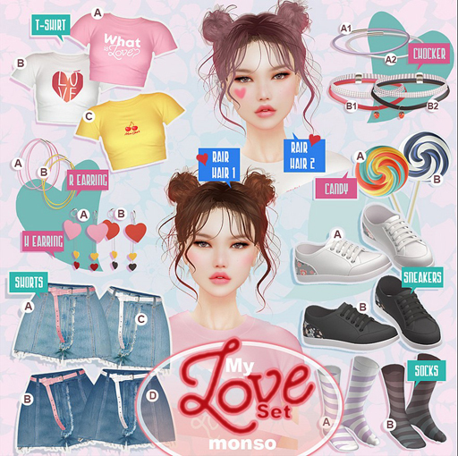 Second Life Marketplace - [monso] My Love Set - Choker B1
