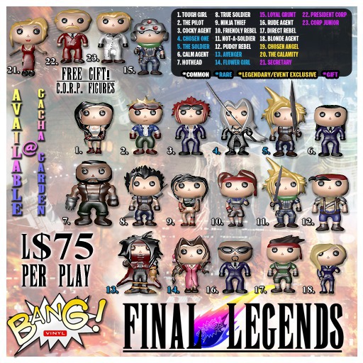 Second Life Marketplace - Bang! Figures - Final Legends #10 - Friendly ...