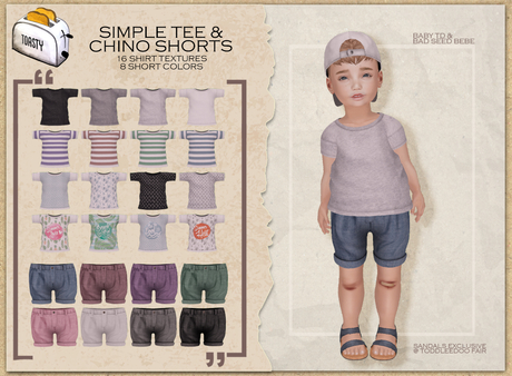 Second Life Marketplace - [Toasty] - Simple Tee - Gray+