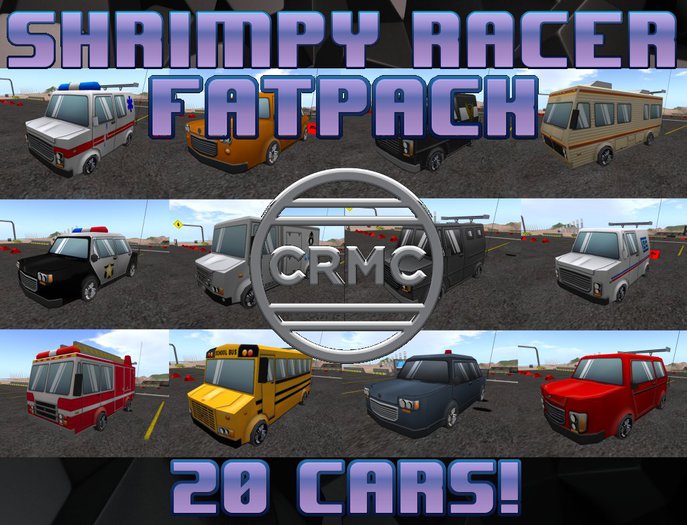 Second Life Marketplace - SHRIMPY RACER FATPACK - by CRMC: 20 CARS! LOW ...