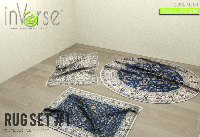 Second Life Marketplace - ☰ inVerse ☰ Rugs set #1 full permission bxd