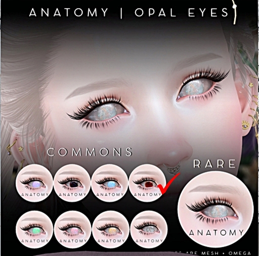 Second Life Marketplace - ANATOMY - OPAL EYES - BLOOD - COMMON