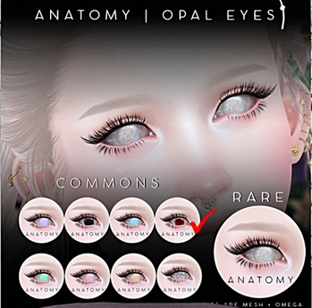 Second Life Marketplace - ANATOMY - OPAL EYES - BLOOD - COMMON