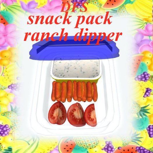 Second Life Marketplace - snack pack ranch dipper DFS storage vendor ...