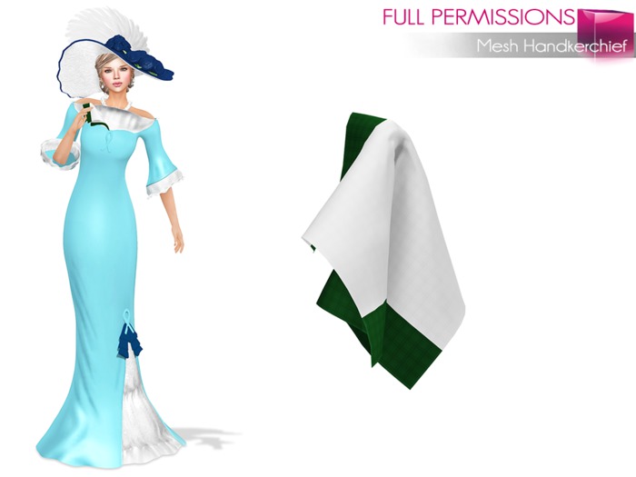 Second Life Marketplace - Full Perm None Rigged Mesh Handkerchief