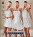 Second Life Marketplace - .:LC:. Joe Ruffle Cocktail Dress (FMbox) white