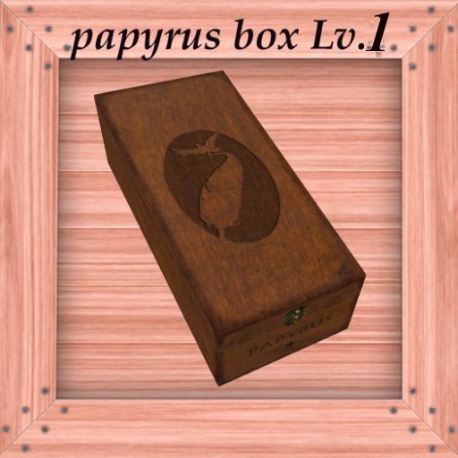 Second Life Marketplace - Caja de papiros / Papyrus box [LVL:1] (5) [G&S]