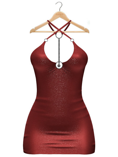 Second Life Marketplace - [JUSTICE] MONICA DRESS - MERLOT
