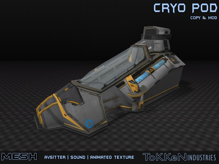 Second Life Marketplace - **To(kk)en Industries** Cryo Pod (Mesh)