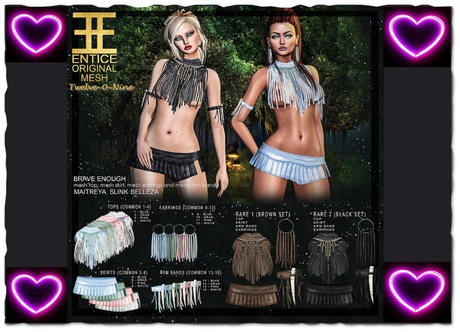 Second Life Marketplace - Entice - Brave Enough Top - Drab Maitreya Common 2