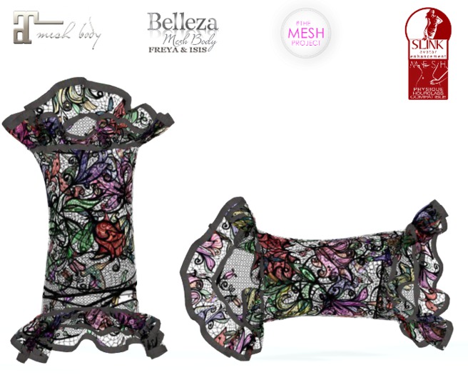 Second Life Marketplace - ~PP~ Floral Lace Armlets