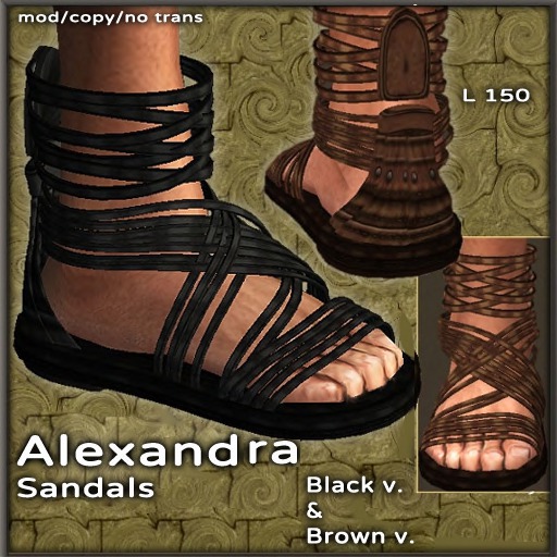 Second Life Marketplace - Sandals *RD-TED* Alexandra/BB