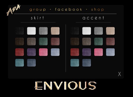 Second Life Marketplace - Envious - Ada Skirt