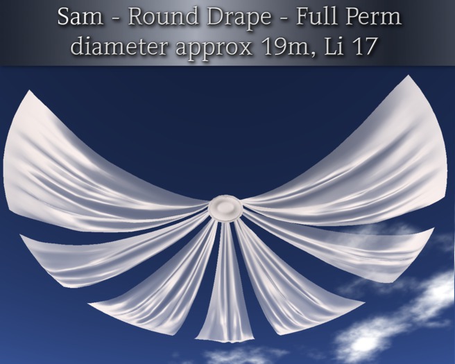 Second Life Marketplace - Sam - Round Drape Full Perm