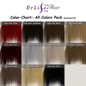 Second Life Marketplace - DrLifeGen3Hair Leah (All Colors)